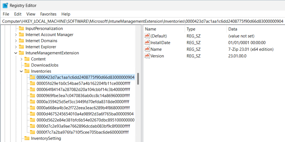 Intune Discovered Apps - Missing Inventory Data - Patch Tuesday Blog